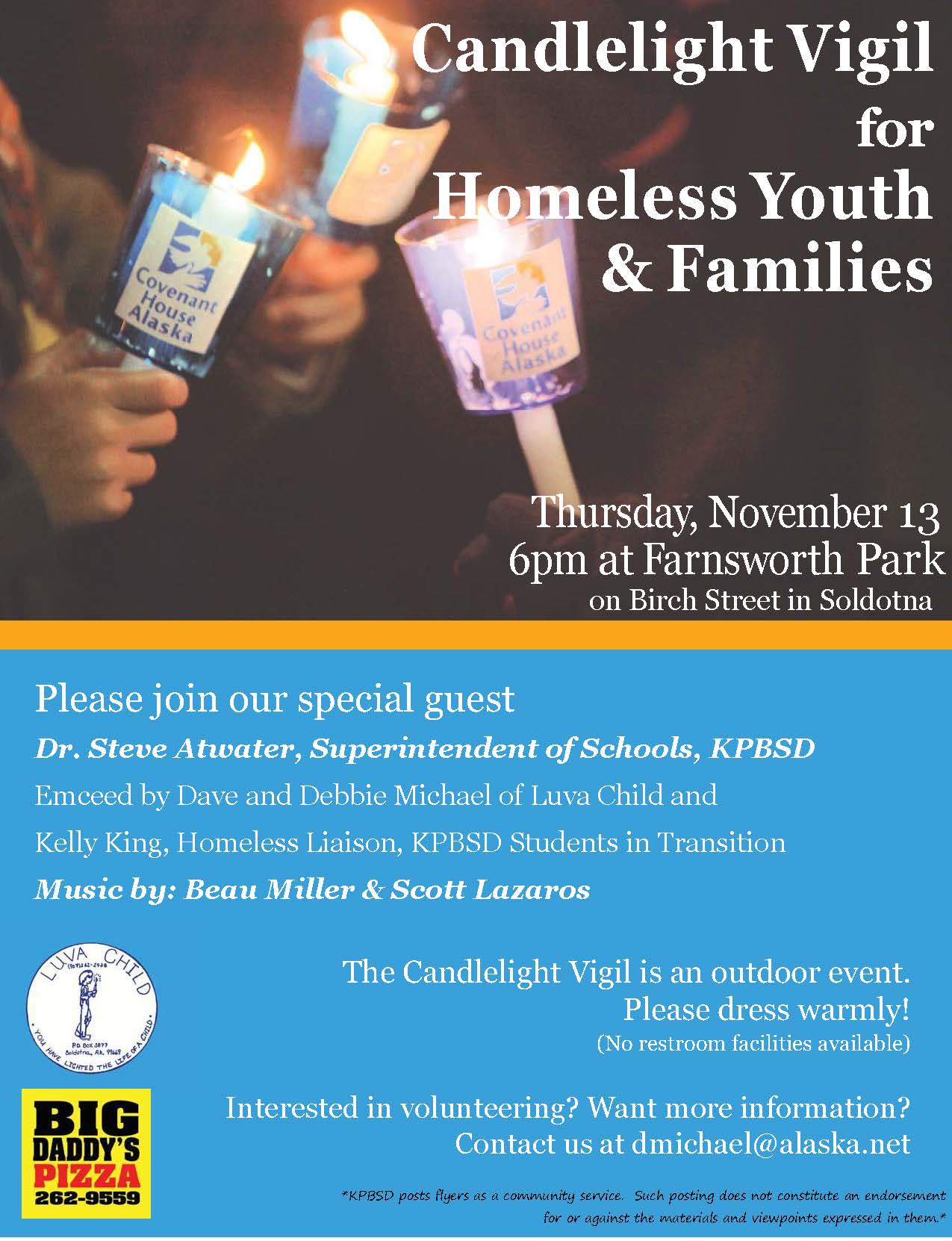 Candlelight Vigil for homeless youth and families - KPBSD ...