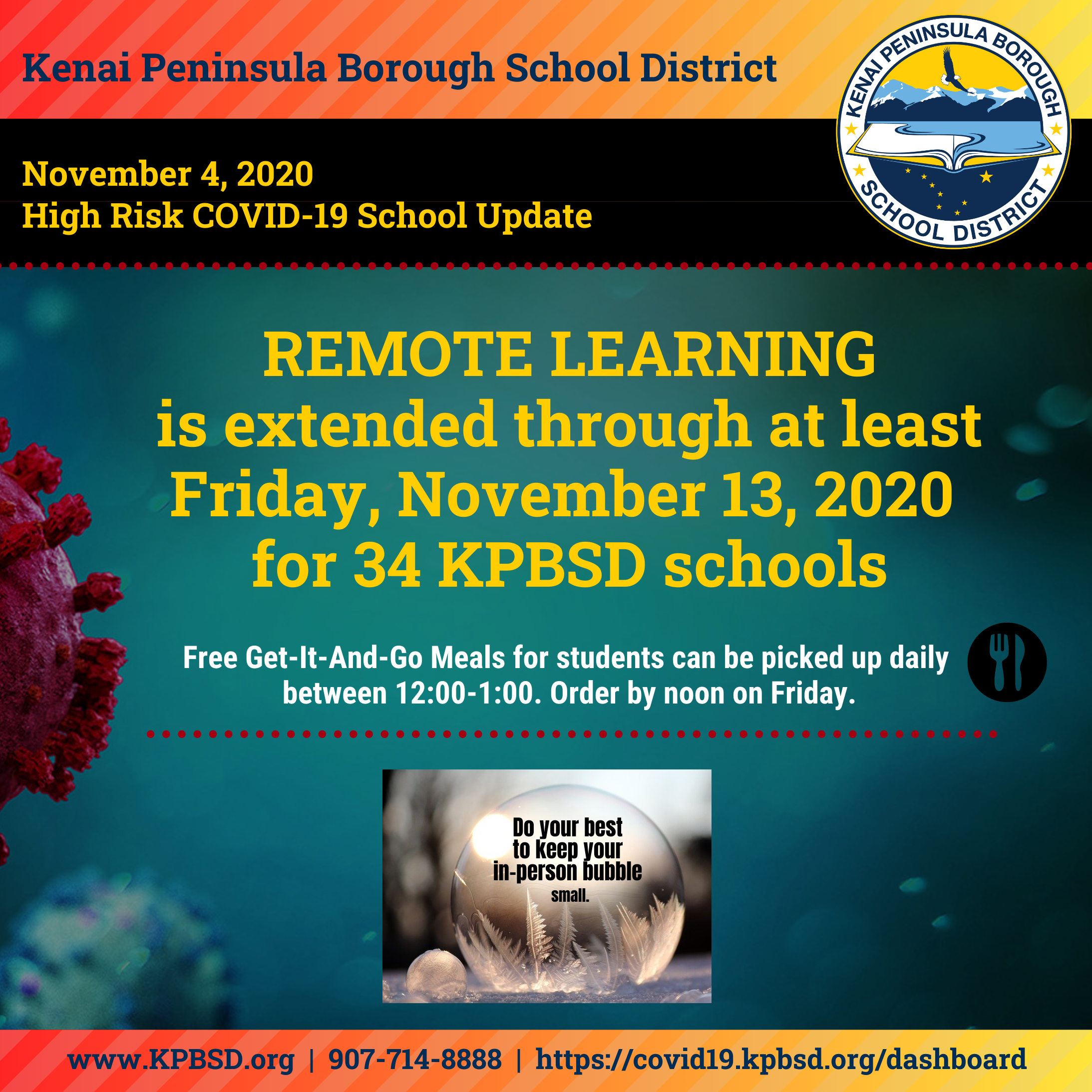 Remote Learning extends for 34 KPBSD schools through Friday, November ...