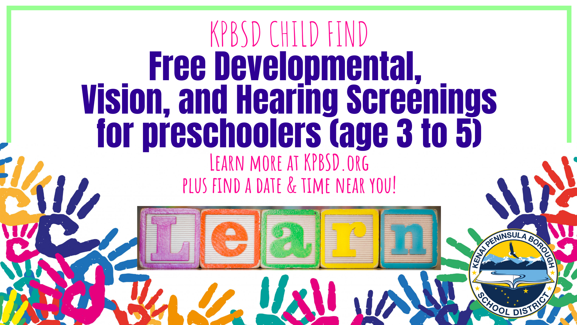 Free Developmental, Vision, and Hearing Screenings for preschoolers ...